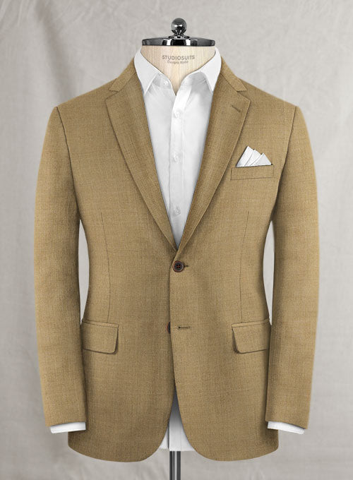 Reda Worsted Khaki Wool Suit – StudioSuits
