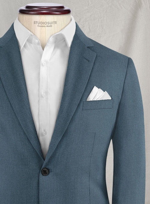 Reda Ebony Blue Wool Jacket – StudioSuits