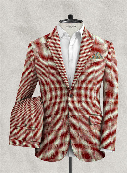 Scabal Gingham Red Seersucker Suit – StudioSuits