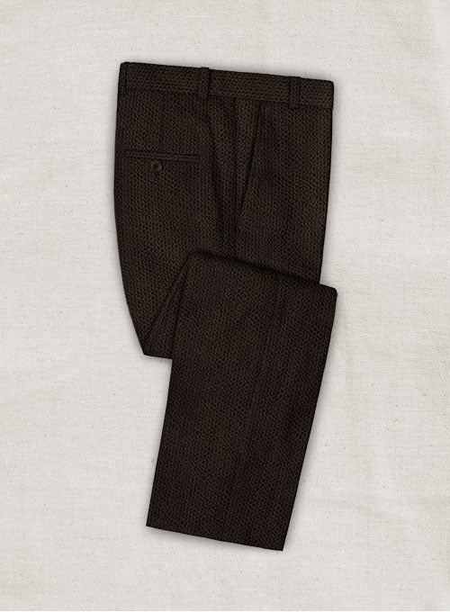 Solbiati Dark Brown Seersucker Pants – StudioSuits